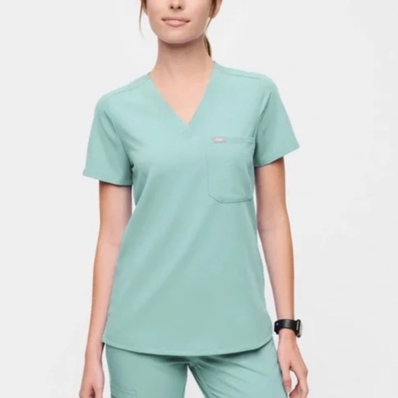 Figs | Tops | Figs Rare Caterina Sea Glass Blue Top Small | Poshmark